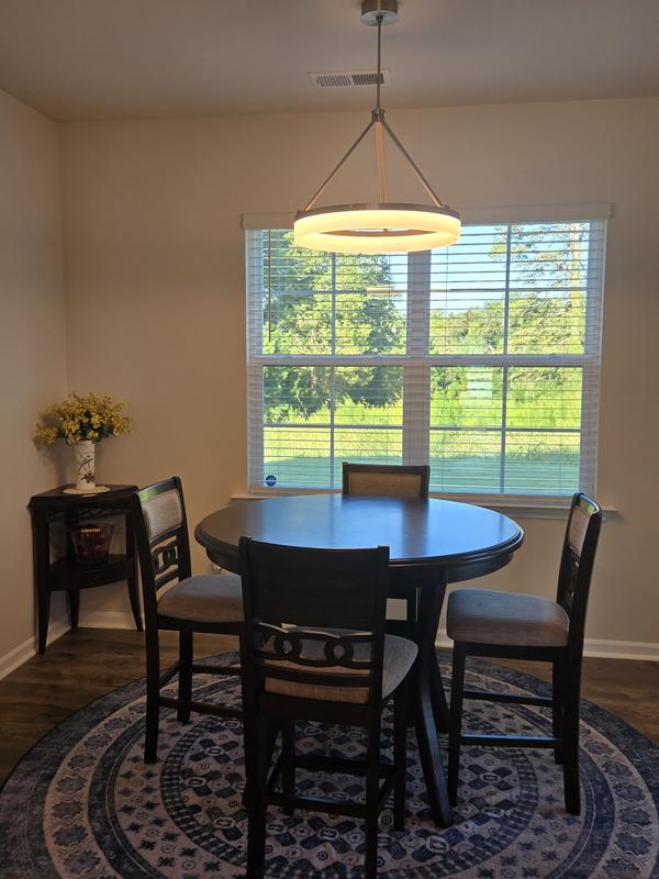 Origin 21 Lynnpark 1-Light 11.95-in Brushed Nickel LED Semi Flush Mount ...