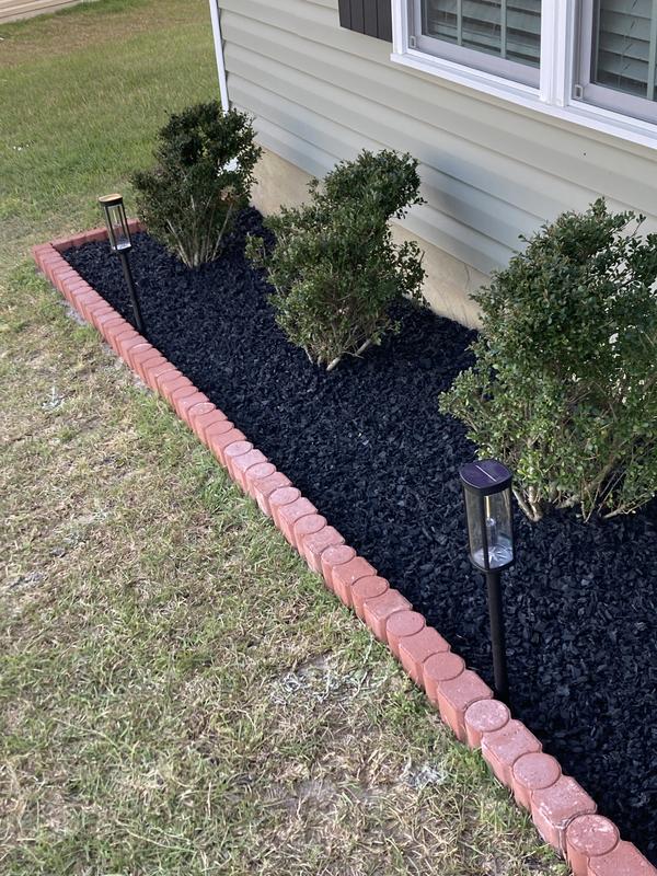 Geometric 12-in L x 3-in W x 3-in H Red Concrete Straight Edging Stone ...