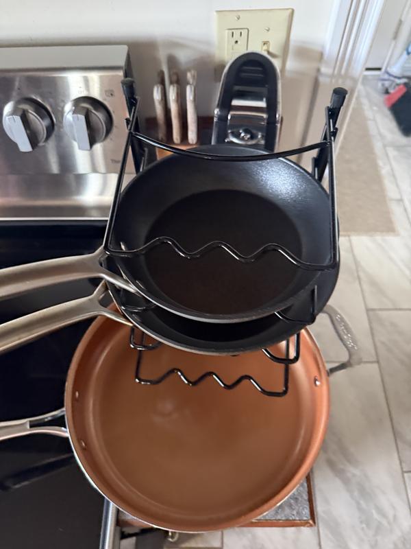 SunnyPoint Heavy Duty Kitchen Countertop Cabinet Pantry Pan and Pot Lid ...