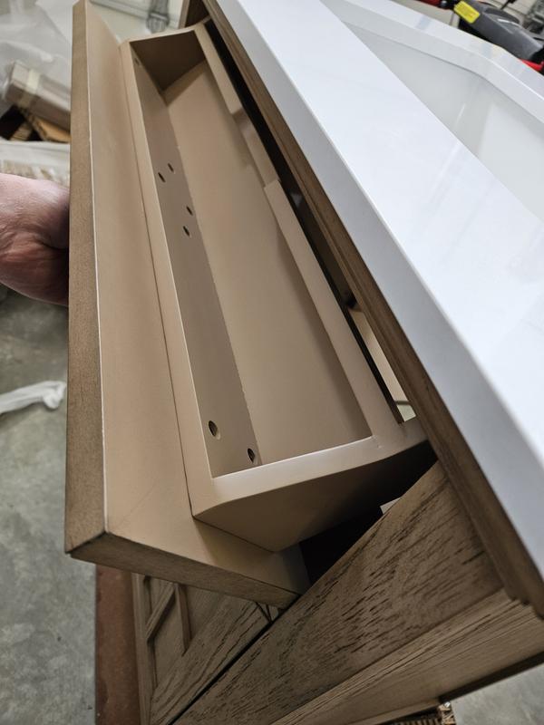 allen + roth Cantrell 30-in Oak Undermount Single Sink Bathroom Vanity ...