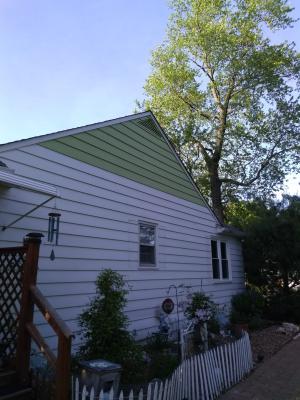 Georgia-Pacific Compass Double 4-in Traditional Bayou Blue Vinyl Siding ...