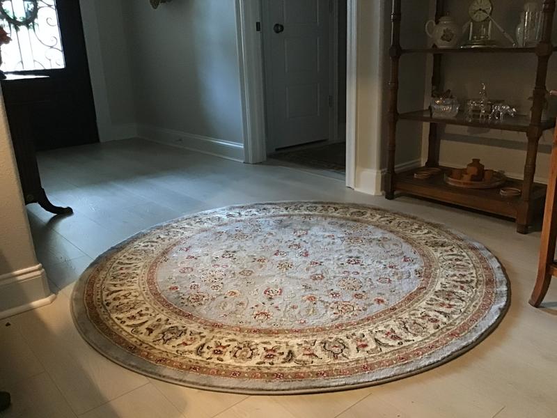 Safavieh Lyndhurst Adelyne 10 X 10 (ft) Light Blue/Ivory Square Indoor ...