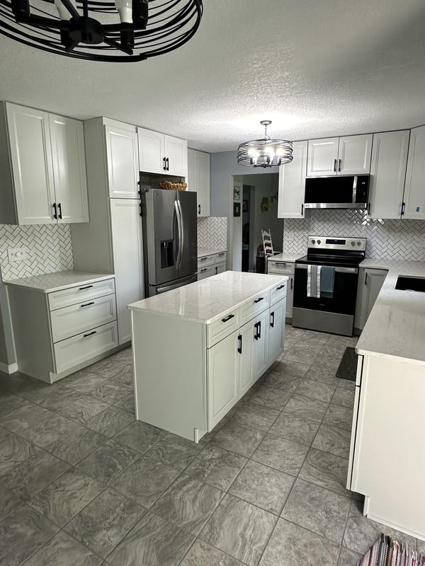 Satori Hudson Mist 11-in x 11-in Glossy Porcelain Herringbone Subway ...