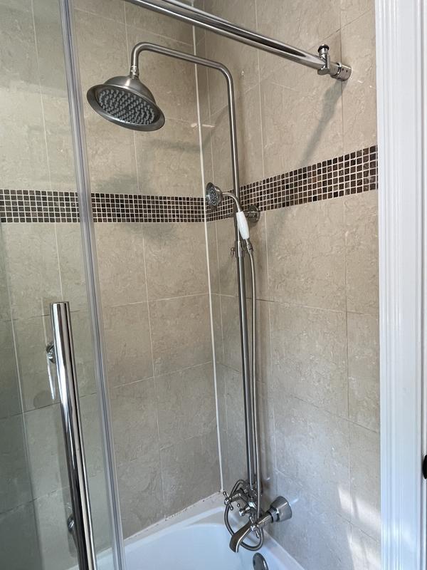 BWE Nickel 2-handle Multi-function Round Shower Set Faucet Valve ...