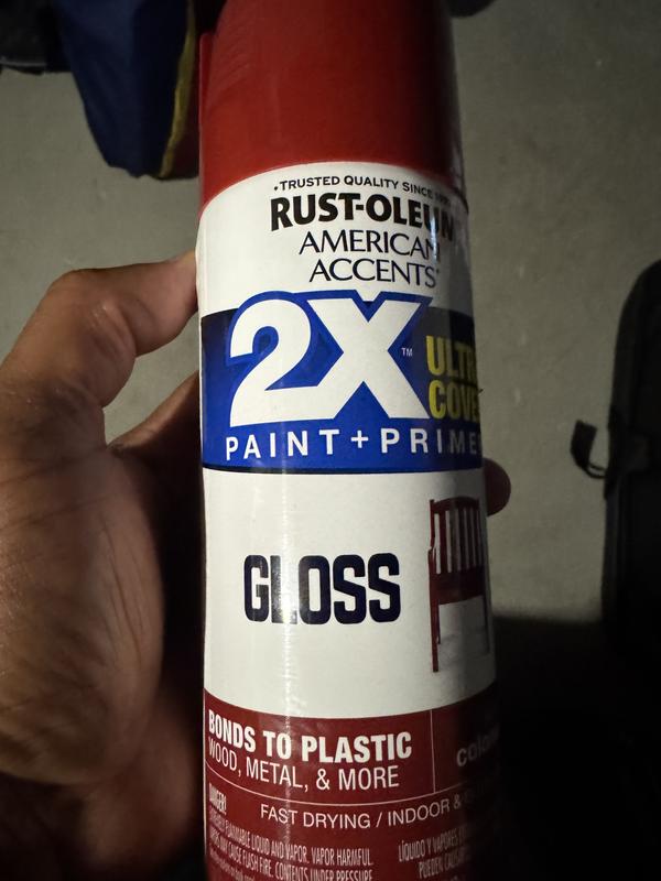 Rust-Oleum Gloss Apple Red Spray Paint and Primer In One (NET WT. 12-oz ...