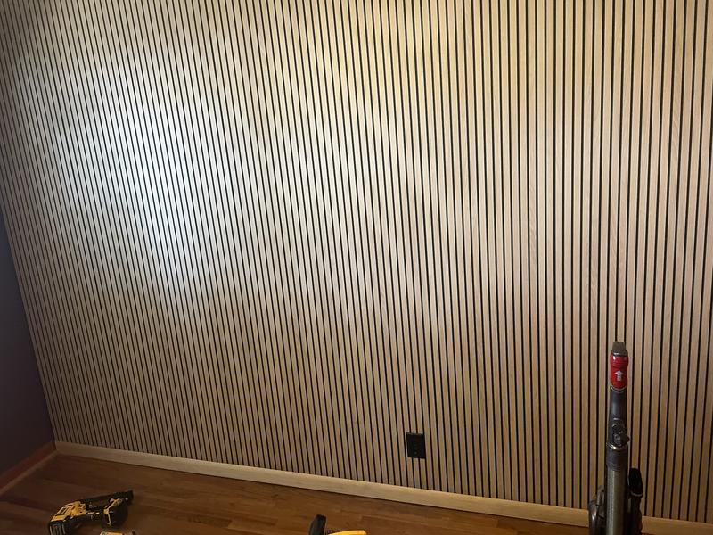 8-5/8-in x 10-ft Dark Walnut Fluted MDF Shiplap Wall Plank ( 7.19-sq ft ...