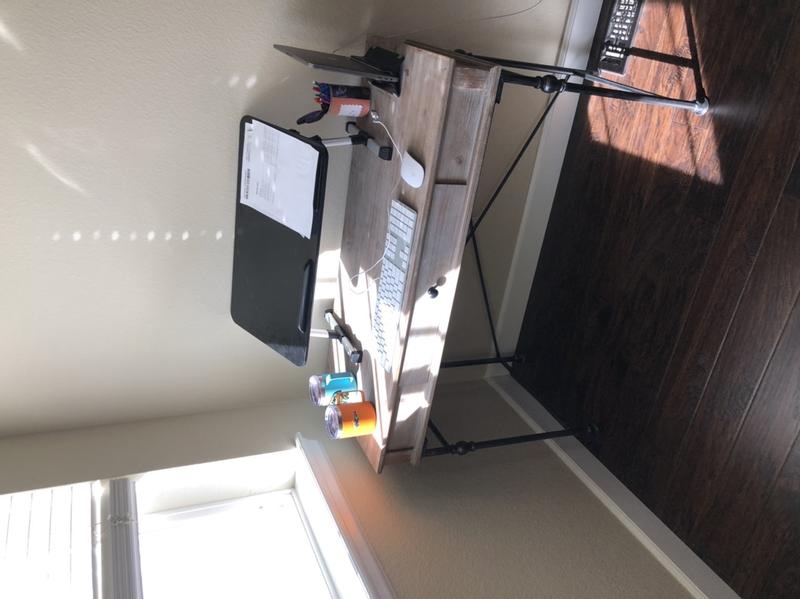 allen + roth Allen + Roth 42-in Brown Pine Writing desk in the Desks ...