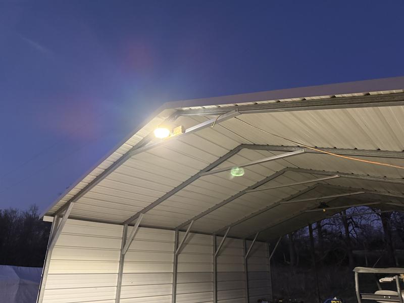 Bieuoram 39000 Lumen Integrated LED Bronze Weather Resistant Parking ...