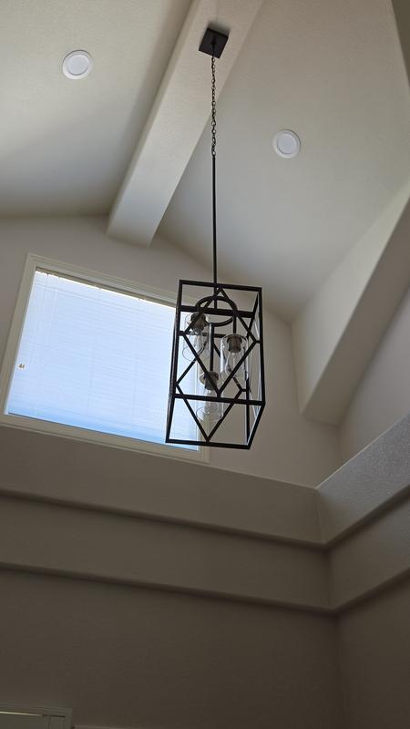Kichler Solander 3-Light Olde Bronze Traditional Clear Glass Geometric ...