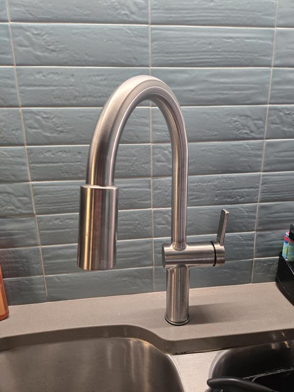 KOHLER Koi Vibrant Stainless Single Handle Deck-mount Pull-down Kitchen ...