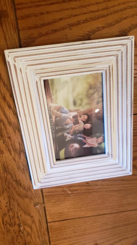 allen + roth Whitewash Composite ( 4-in x 6-in ) Picture frame in the ...
