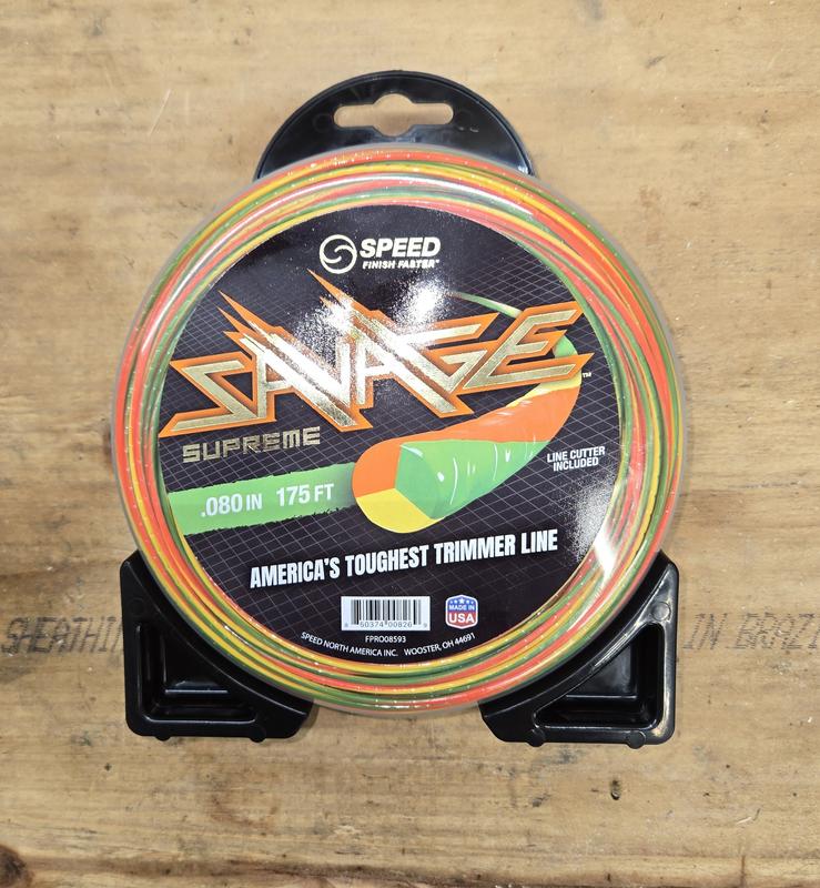 SPEED Savage supreme 0.080-in x 320-ft Spooled Trimmer Line FPRO08595 ...