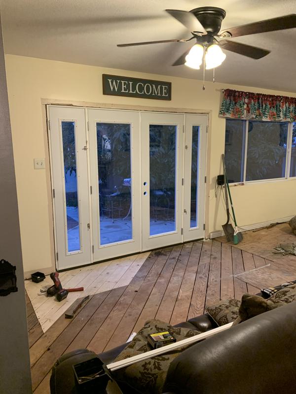 RELIABILT Steel Patio Door 96-in x 80-in x 4-9/16-in Jamb Primed Steel ...
