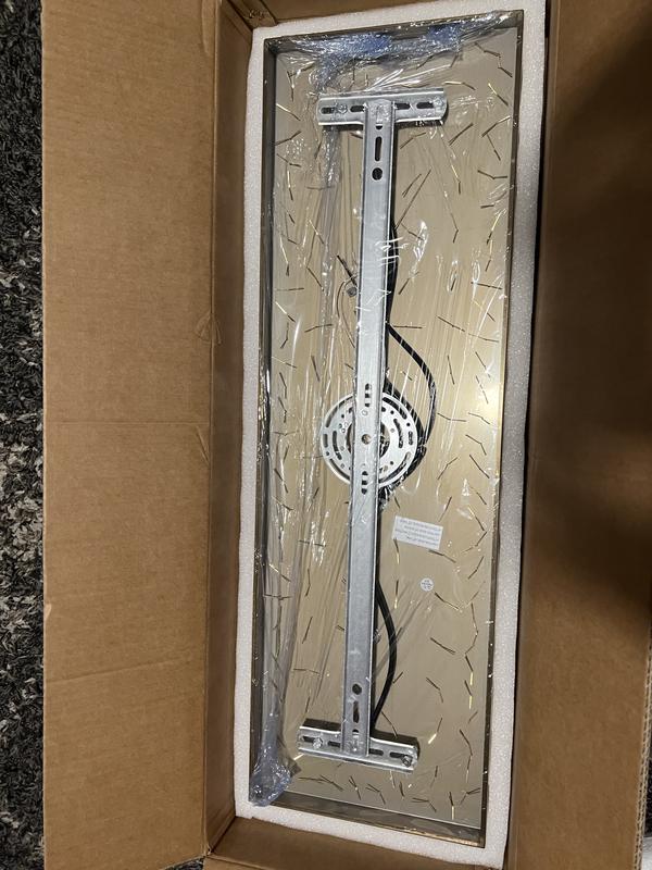 SILJOY 39.4-In 8 Light Modern Chrome Linear Crystal Chandelier Flush ...
