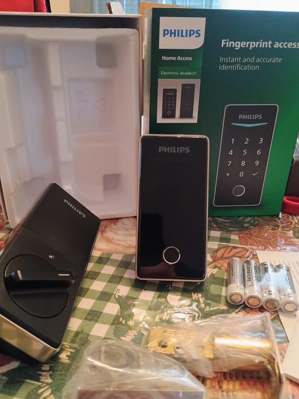 Philips Home Access 1000 Series Matte Black Electronic Deadbolt ...