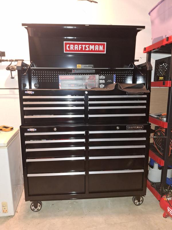 CRAFTSMAN 2000 Series 52-in W x 37.5-in H 10-Drawer Steel Rolling Tool ...