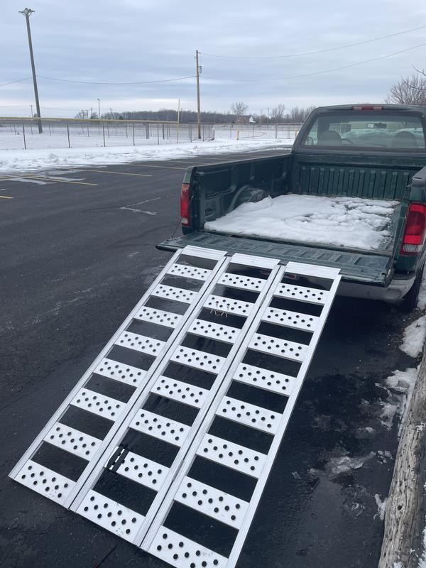 Kobalt 3.76-ft x 5.75-ft 1600-lb Capacity Folding Loading Ramp AC1008TR ...