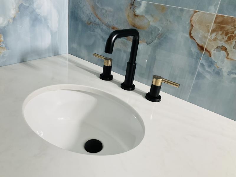 Delta Nicoli Matte Black Widespread 2-Handle WaterSense Bathroom Sink ...