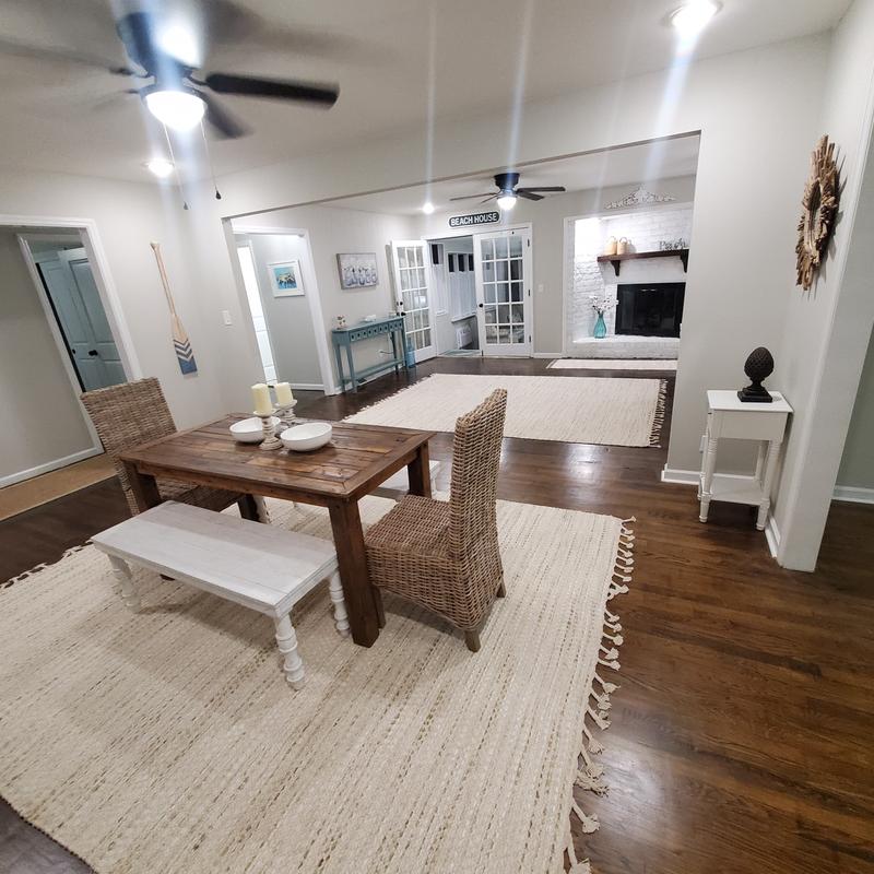 allen + roth Selena 8 X 10 (ft) Natural Linen Indoor Area Rug JJ-20162 ...