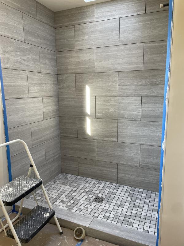 Style Selections Ridgemont Silver 12-in x 24-in Glazed Porcelain Stone ...