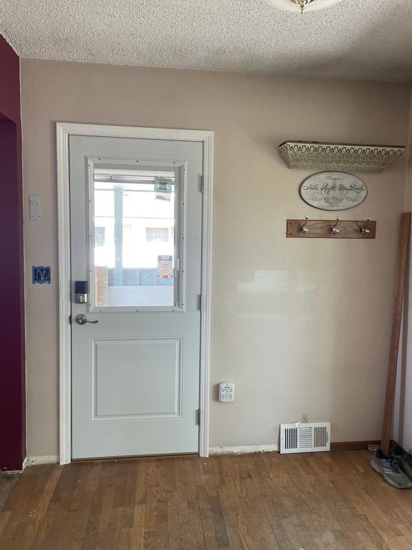 RELIABILT 32-in x 80-in x 4-9/16-in Steel Left-hand inswing Primed ...