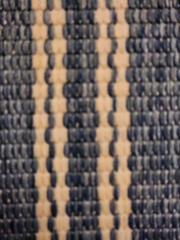 allen + roth 2 X 4 (ft) Blue Indoor Stripe Machine Washable Throw Rug ...