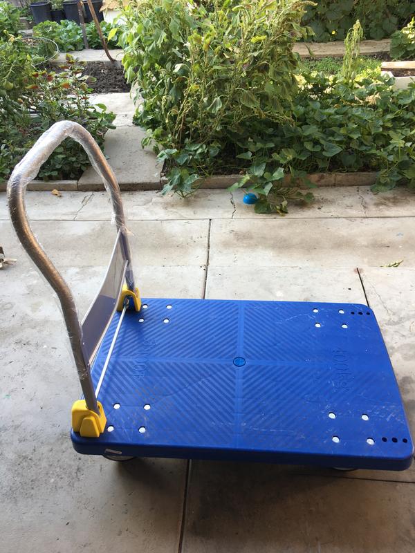 Wrightmaster 880-lb Capacity 4-Wheel Blue Steel Standard Duty Platform ...