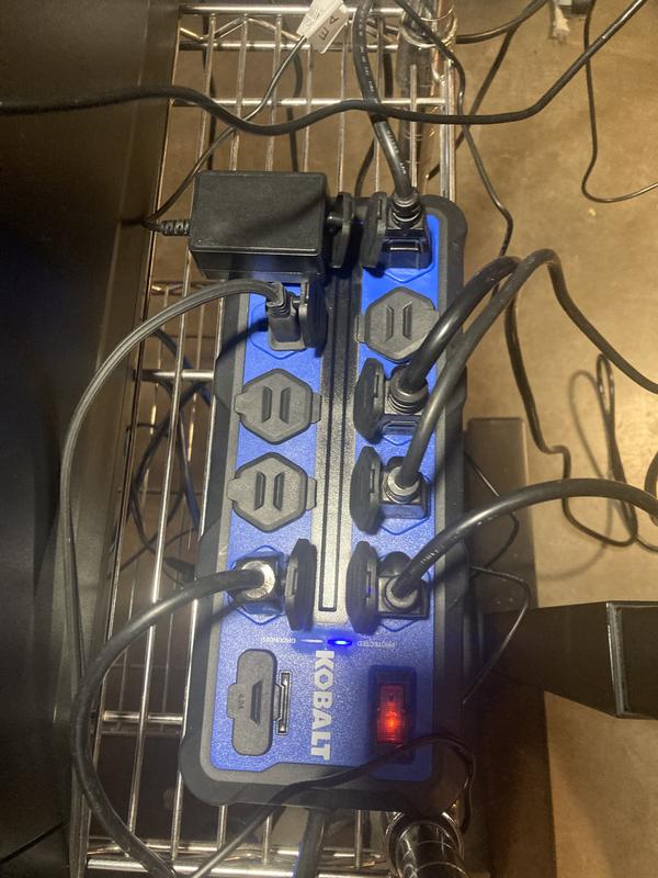 Kobalt 9-3/4-ft 10-Outlet 2-USB Ports Indoor Blue Power Strip LTS-BJ04 ...