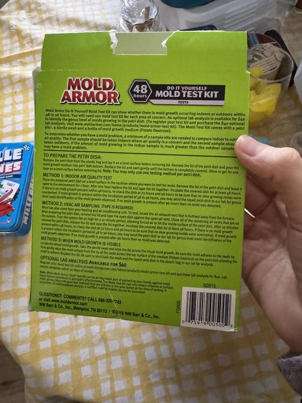 Mold Armor Indoor Mold Test Kit - Detects Mold Presence, Quick Results ...
