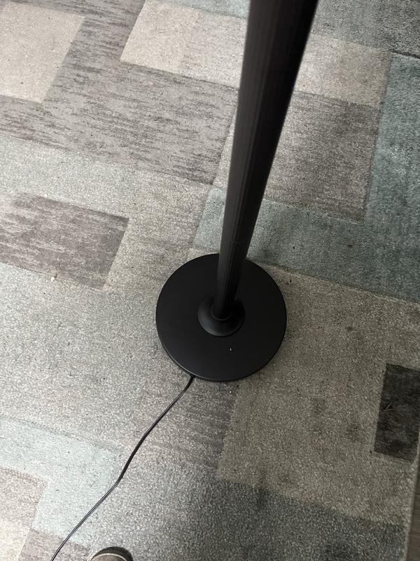 KAWOTI 66-in Blackened Bronze Shaded floor lamp Floor Lamp with Linen ...