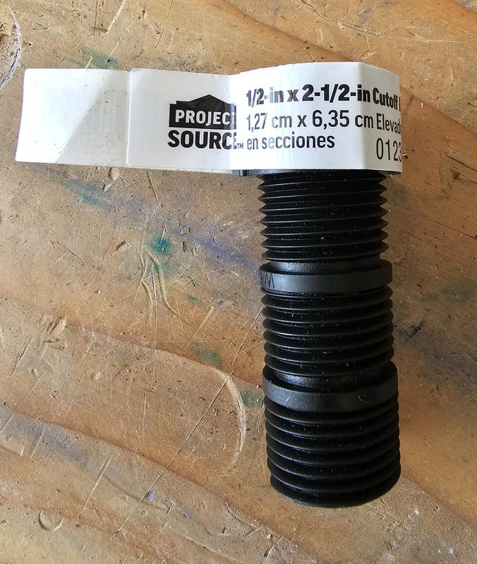 Project Source 1/2-in MNPT x 1/2-in FNPT Cut-off Riser 1140001 at Lowes.com