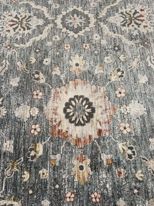 allen + roth with STAINMASTER Sapphire Petals 2 X 8 (ft) Blue Indoor ...