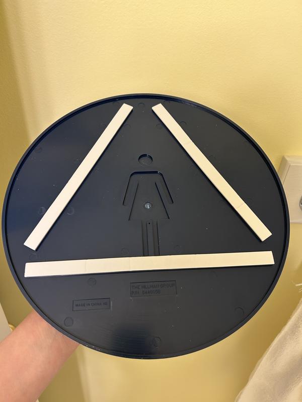 Hillman Sign Center 12-in x 12-in Plastic Restroom Sign 844605 at Lowes.com