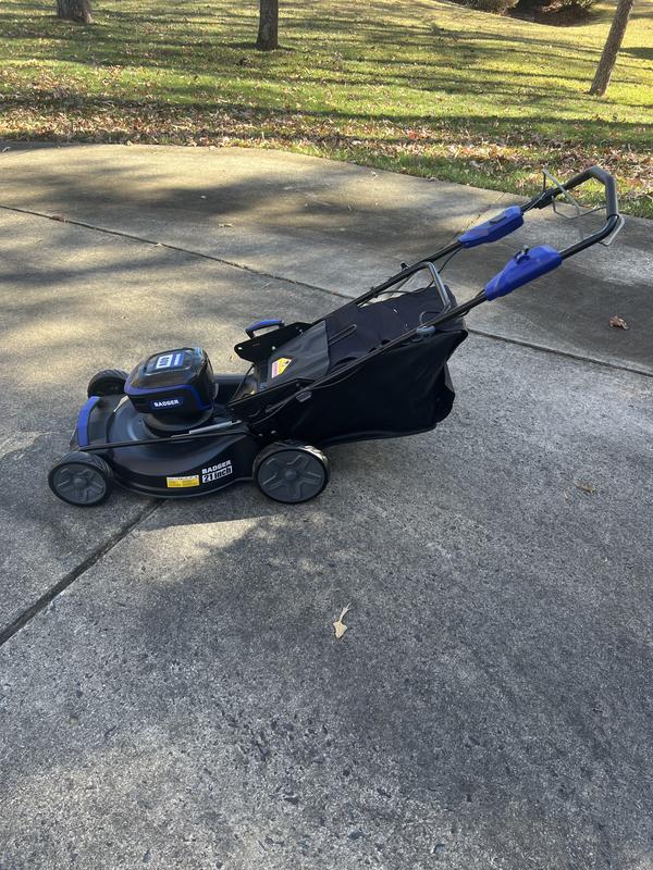 Wild Badger Power Cordless 40-volt, 21-in Self Propelled Battery Walk ...