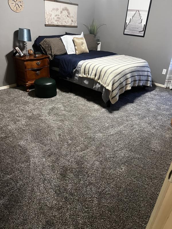 STAINMASTER Soft Shadows III Veil Tan 65-oz sq yard Solution-dyed ...