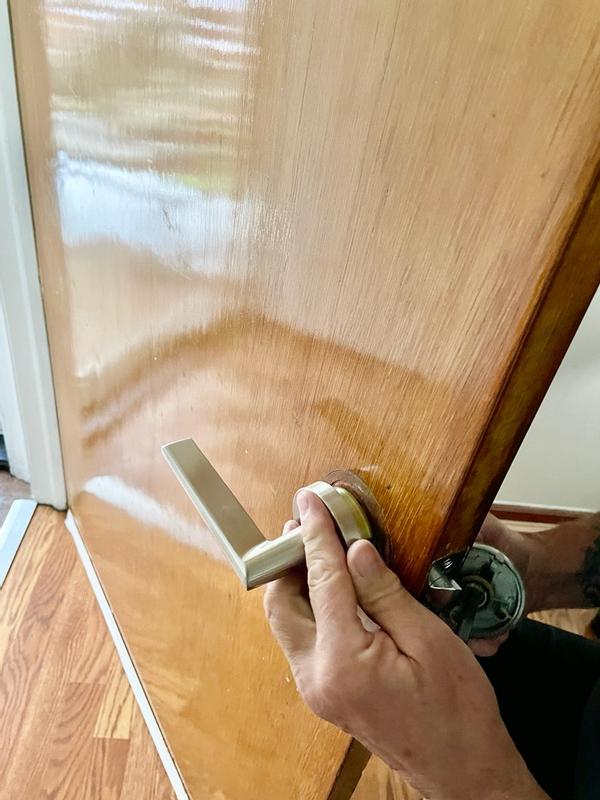 OKUN Halo Brushed Champagne Gold Interior or Hall/Closet Passage Door ...