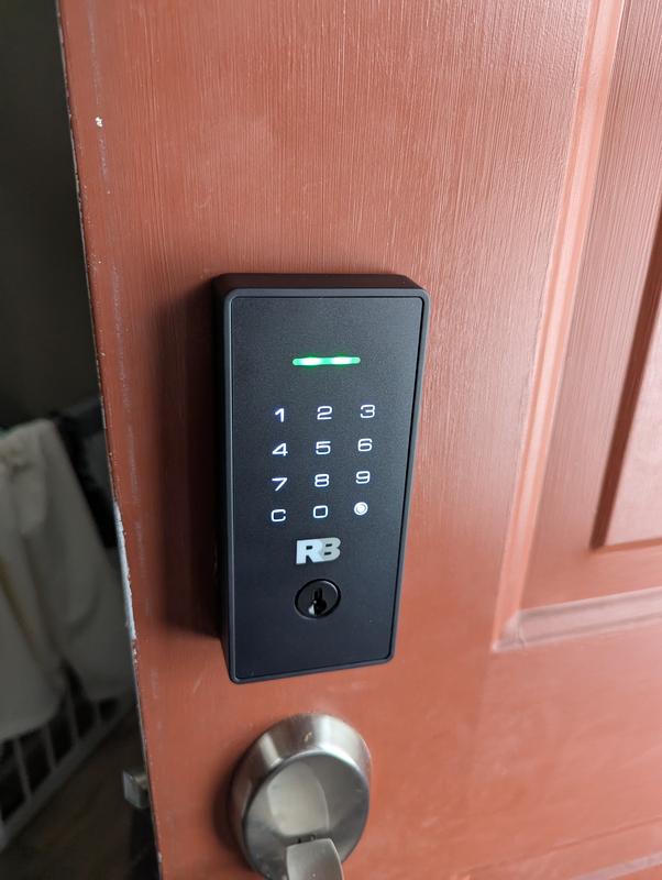 RELIABILT Rollins Matte Black Keypad Electronic Deadbolt Lock in the ...