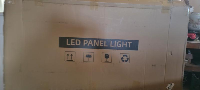 WYZM 4-Pack 4-ft x 2-ft Adjustable Daylight LED Panel Light PL-2X4-4PK ...