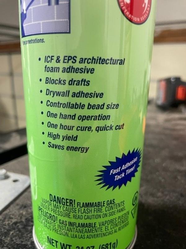 ENERFOAM 25 Professional Foam Sealant and Adhesive 24-oz Spray gun ...