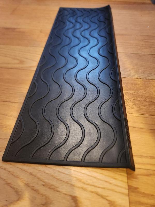 Rubber-Cal Black Rubber Rectangular Indoor or Outdoor Utility Mat 10 ...