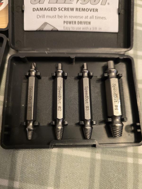 SpeedOut Metric and standard (SAE) Assorted drive Bolt Extractor Set in ...