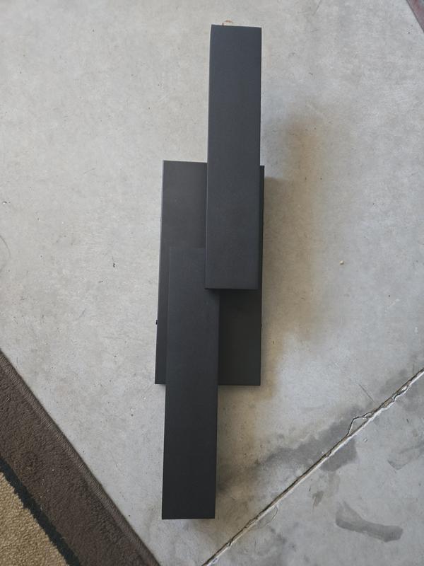 LamQee EXterior LED Wall Light 39.5-in H Matte Black Hardwired ...