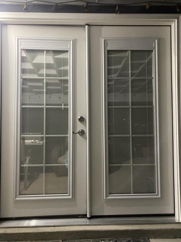 JELD-WEN F-3500 72-in x 80-in x 4-9/16-in Jamb White Fiberglass Right ...