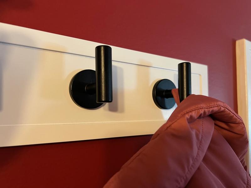 Style Selections 4 -Hook 18.75-in x 3.75-in H White/Black Decorative ...