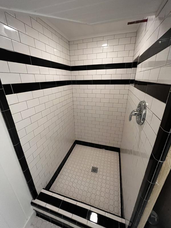 American Olean Bright Ice White Gloss 2-in x 6-in Ceramic Mud Cap Tile ...