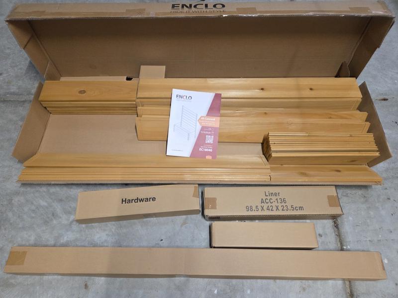 Enclo Privacy Screens Concord 41-in W x 73-in H Wood Planter Box Cedar ...