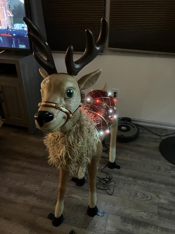 Holiday Living Animatronic 48-in Freestanding Deer Free standing ...