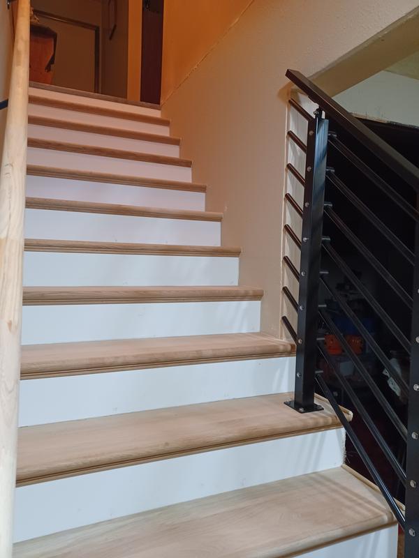 Crown Heritage 48-in x 8-in x 0.75-in Primed White MDF Stair Riser in ...