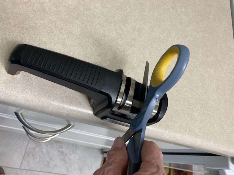 Work Sharp Kitchen Knife Sharpener - Diamond and Ceramic Wheels - Pull ...