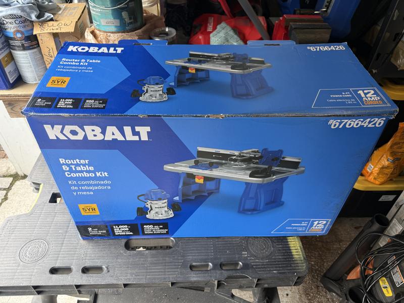 Kobalt 1/4-in and 1/2-in 12 -Amp 2 -HP Variable Speed Fixed Router in ...